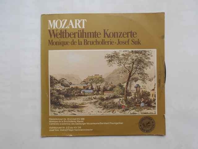 Mocart,  koncert za klavir op.466, za violinu op.216