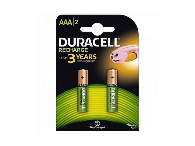 Punjive baterije Duracell AAA 750 mAh 2 komada