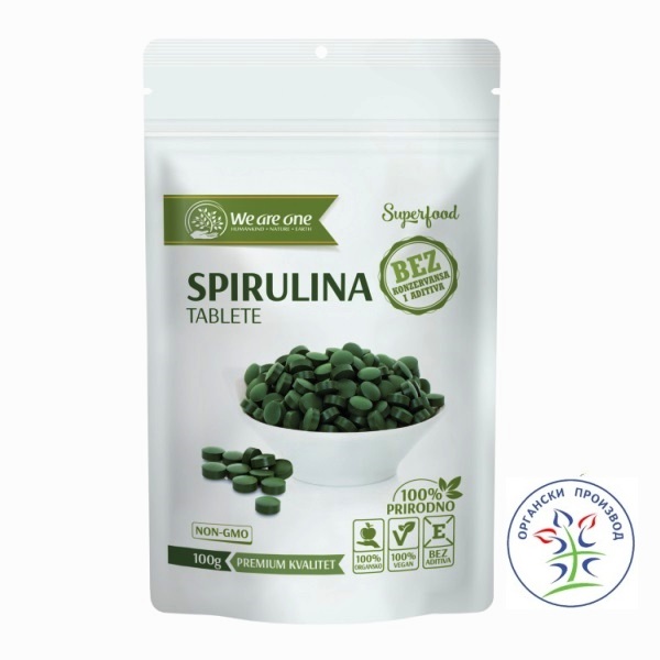 SPIRULINA TABLETE ORGANIC WE ARE ONE 100G