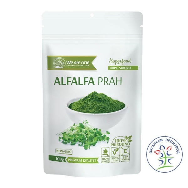 Alfalfa prah organic We are one 100g