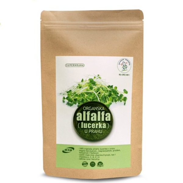 ORGANSKA ALFALFA (LUCERKA) U PRAHU DTC 100G