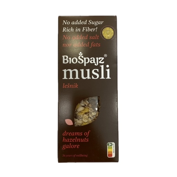 MUSLI SA LEŠNIKOM BIO ŠPAJZ 400G