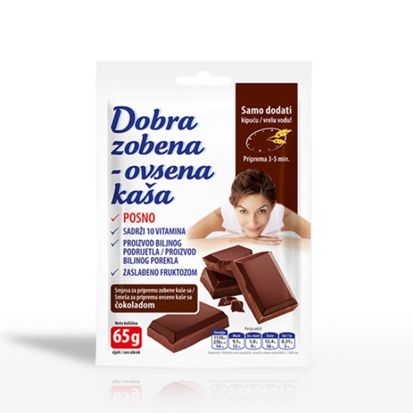 Dobra Ovsena Kaša sa Čokoladom 65g