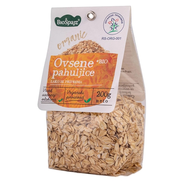 Organik ovsene pahuljice Bio Špajz 200g