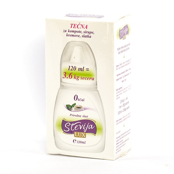 TEČNI STONI ZASLAĐIVAČ STEVIA LUX 120ML