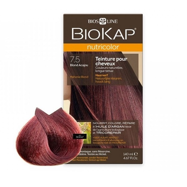 BioKap Farba za kosu 7.5 mahagoni plava 140ml