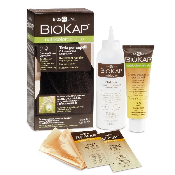 BIOKAP DELICATO FARBA ZA KOSU 2.9 TAMNO KESTENJASTA 140ML