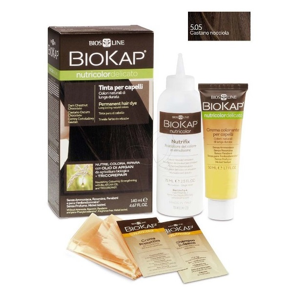 BIOKAP DELICATO FARBA ZA KOSU 5.05 KESTEN-SVETLO BRAON 140ML