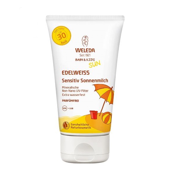 Weleda Mleko za zaštitu tela za osetljivu kožu dece i beba spf 30 150ml