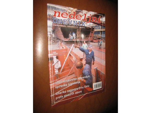 Nedeljni dnevnik br.182 (2000.)