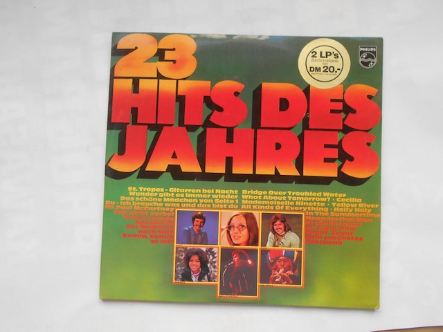 23 hits des jahres, 2 LP, philips, nemački izdavač