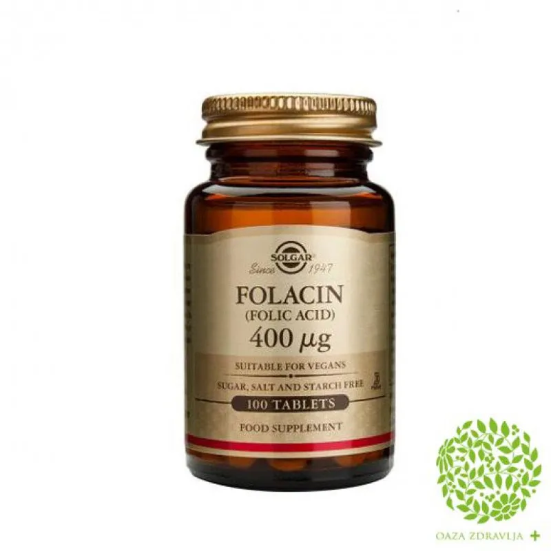 SOLGAR FOLACIN 100X400 mcg