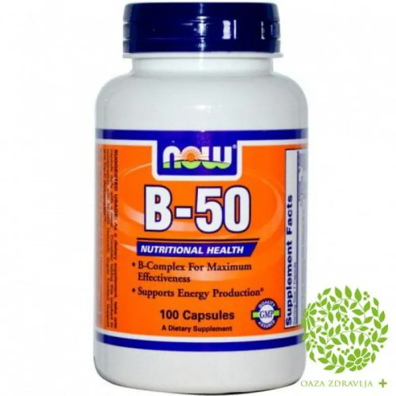 NOW VITAMIN B-50 100 tableta