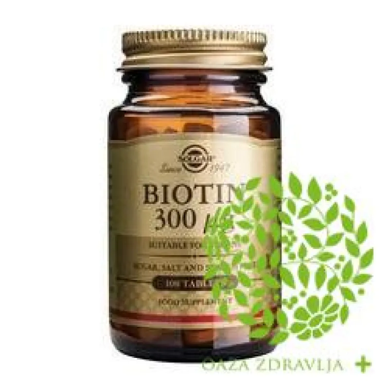 SOLGAR BIOTIN 100 tableta