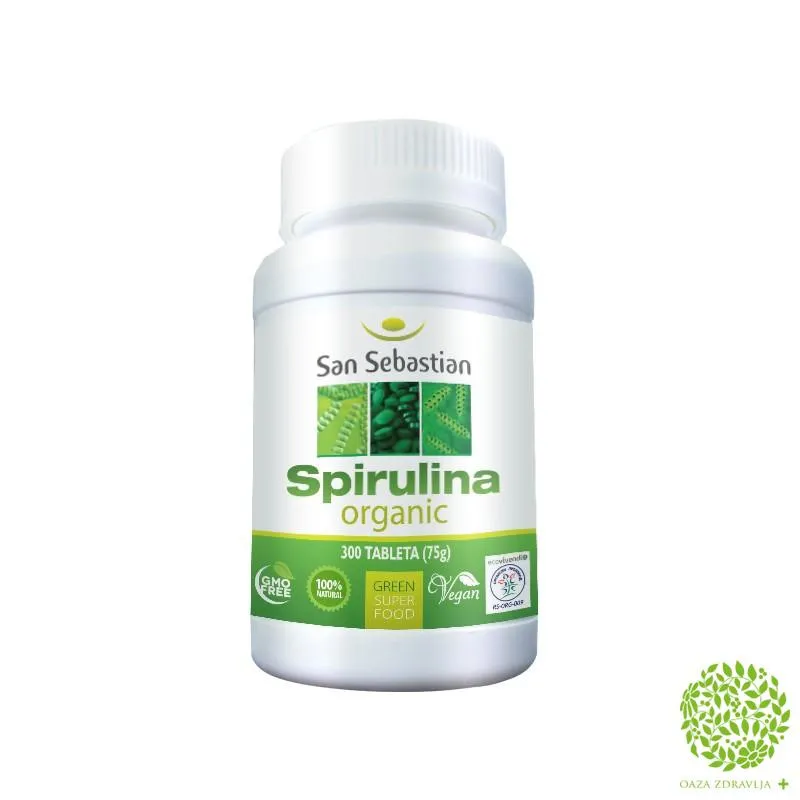 SPIRULINA ORGANIC 300 tableta