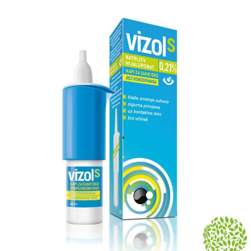 VIZOL S KAPI ZA OČI 0.21% 10ml