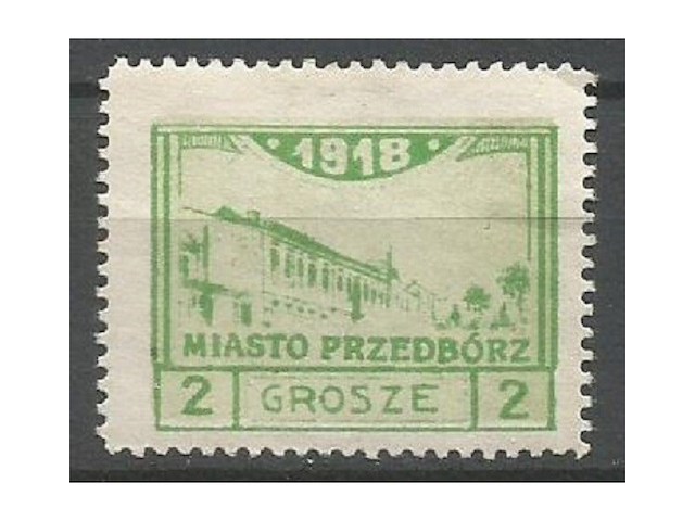 Poljska,Miasto Przedborz-Predeli 2 gr 1918.,čisto