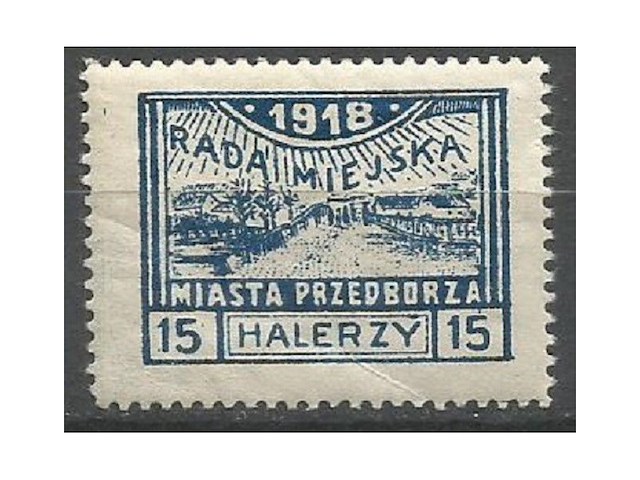 Poljska,Miasta Przedborza-Predeli 15 Ha 1918.,čisto