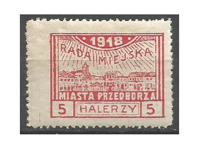 Poljska,Miasta Przedborza-Predeli 5 Gr 1918.,čisto