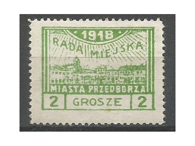 Poljska,Miasta Przedborza-Predeli 2 Gr 1918.,čisto
