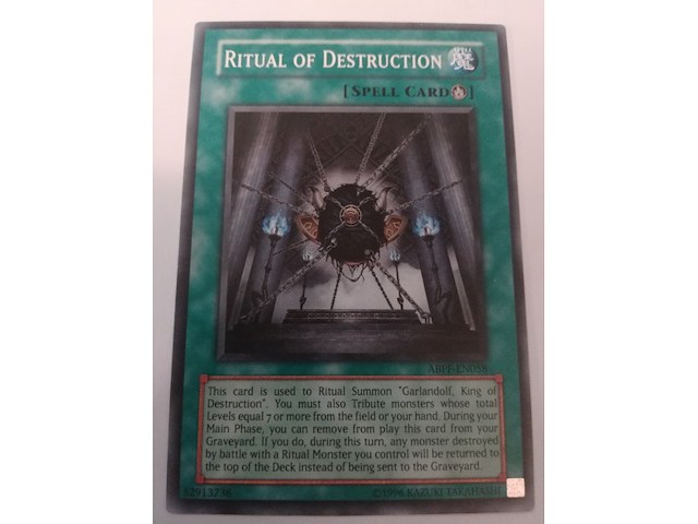 Yu-GI-OH!- Ritual of Destruction