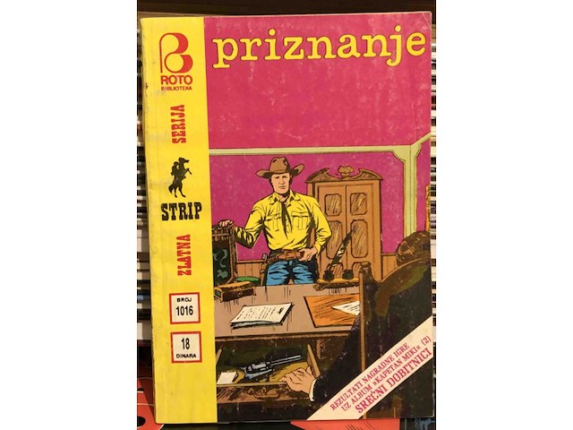 ZLATNA SERIJA 1016 - Priznanje - tex