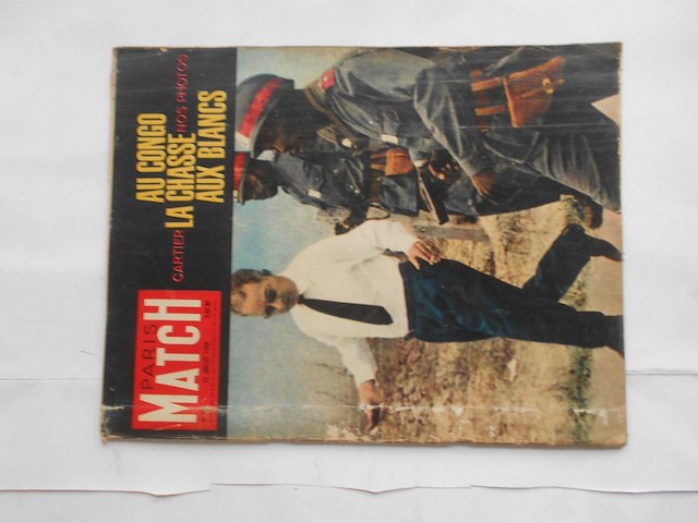 Paris Match No 564, 23.jul 1960.  Kongo,