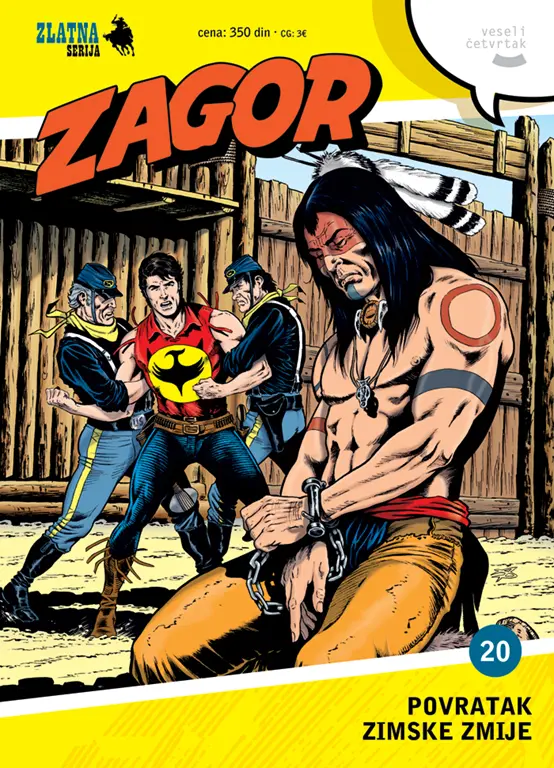 Veseli Četvrtak Zlatna serija 20 - Zagor, Povratak Zimske Zmije (korica A)