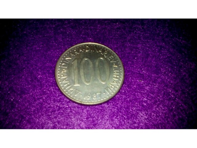 KOVANICE 1987 100 dinara kovanica