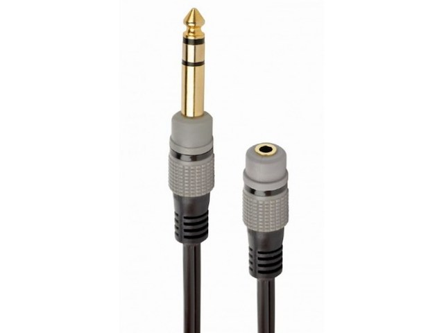 A-63M35F-0.2M Gembird 6.35mm to 3.5mm audio adapter cable, 0.2m