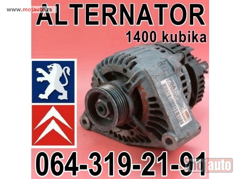 1400 ALTERNATOR Pežo Peugeot Citroen 1,4