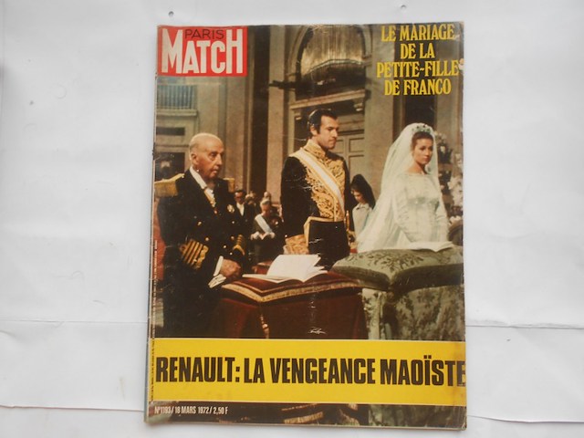 Paris Match No1193,18.mart 1972. venčanje Frankove kći
