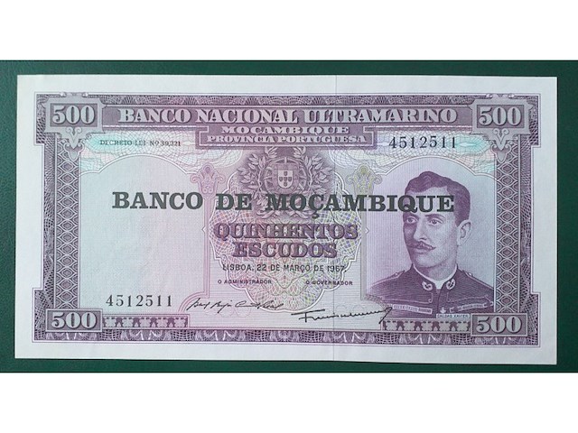 Mozambique 500 ESCUDOS 1967