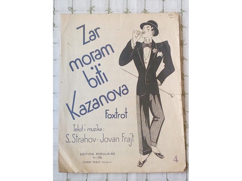 Zar Moram Biti Kazanova -S. Strahov -Jovan Frajt