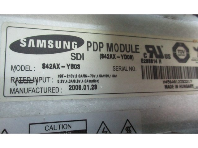 Plazma Panel 42` S42AX – YB03 Samsung