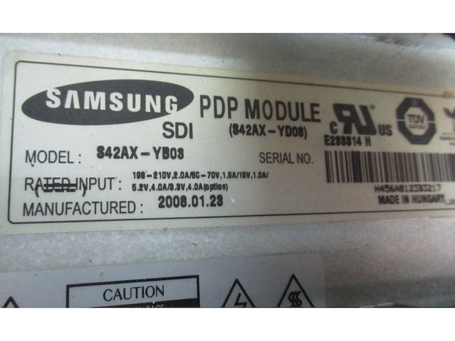 Plazma Panel 42` S42AX – YB03 Samsung