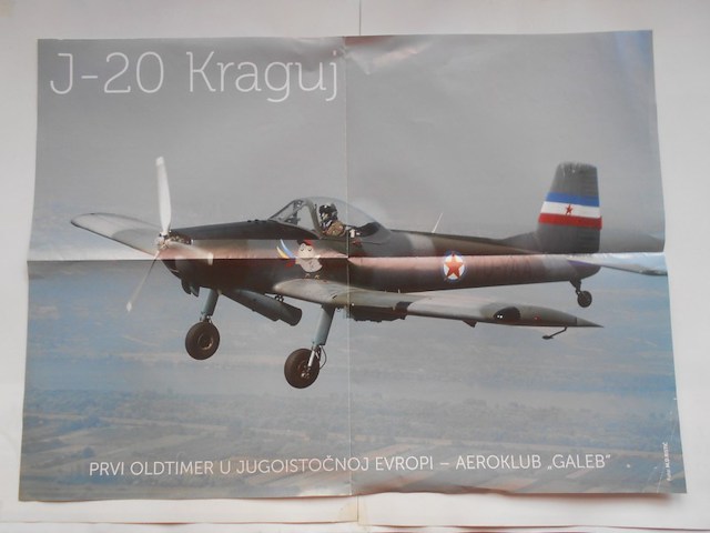 Poster J-20 Kraguj avion 56x40cm