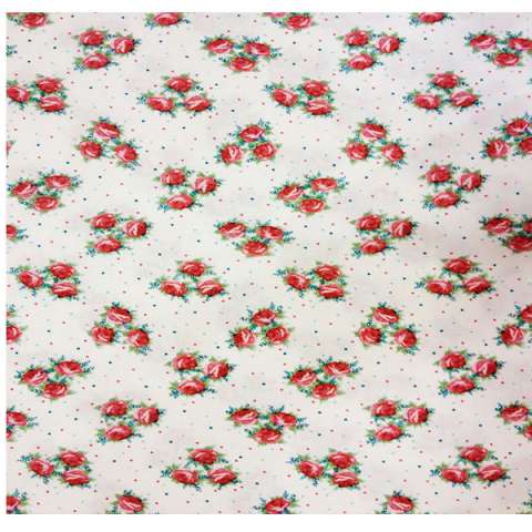 Platno za patchwork-Little red roses