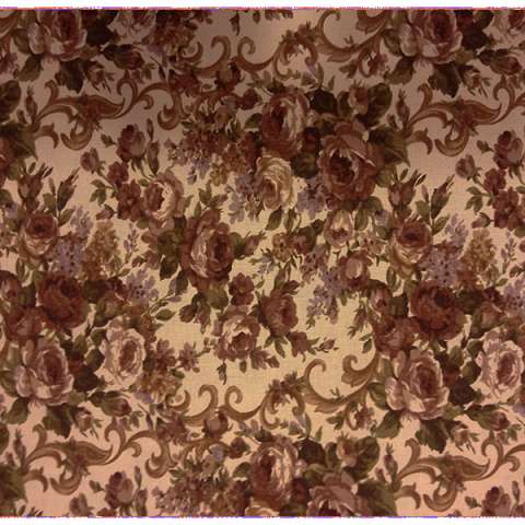 Platno za patchwork, pamuk-Beige/brown roses