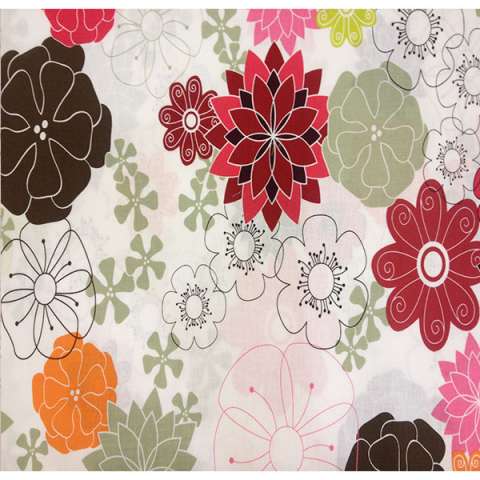 Platno za patchwork, pamuk-Flowers ornaments