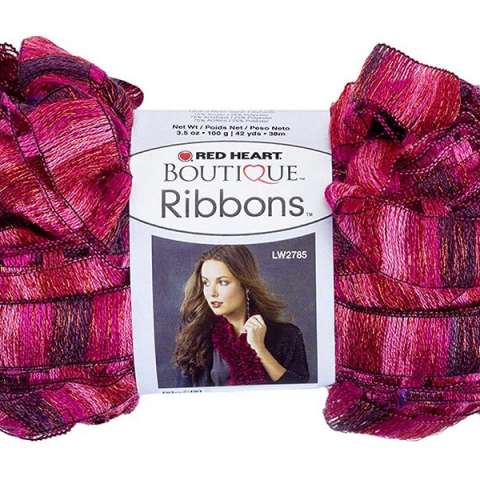 RED HEART Ribbons – Pink 75% akrilik, 25% poliester