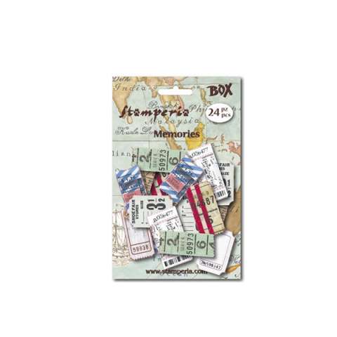 Dodaci Za Scrapbooking - Travels Tags - 24 Pcs