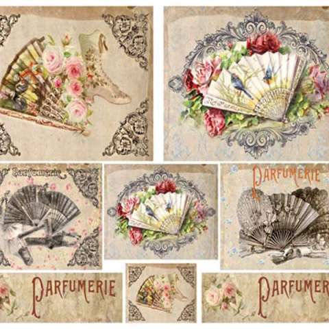 Papir za Decoupage - Fans