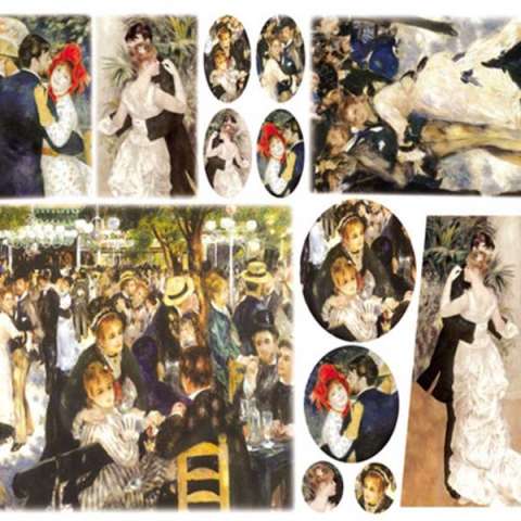 Papir za Decoupage - Impressionist wedding