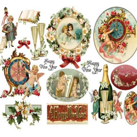 Papir za Decoupage - Happy New Year