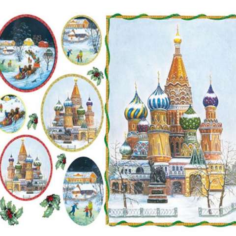 Papir za Decoupage - Russian landscapes