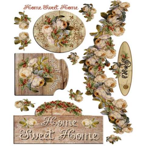 Papir za Decoupage - Home Sweet Home