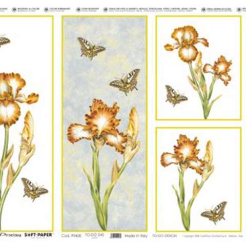 Papir za Decoupage - Gold