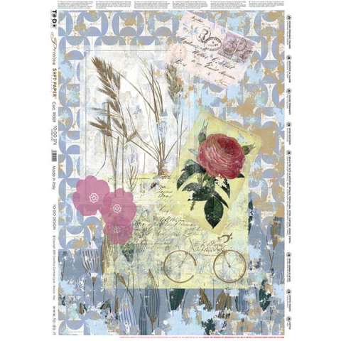 Papir za Decoupage - Gold