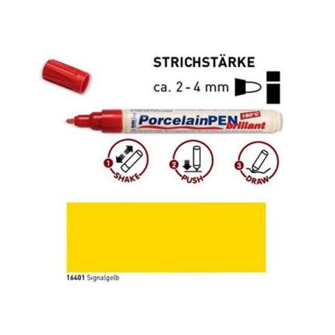 Porcelain Pen Brillant - Signal Yellow